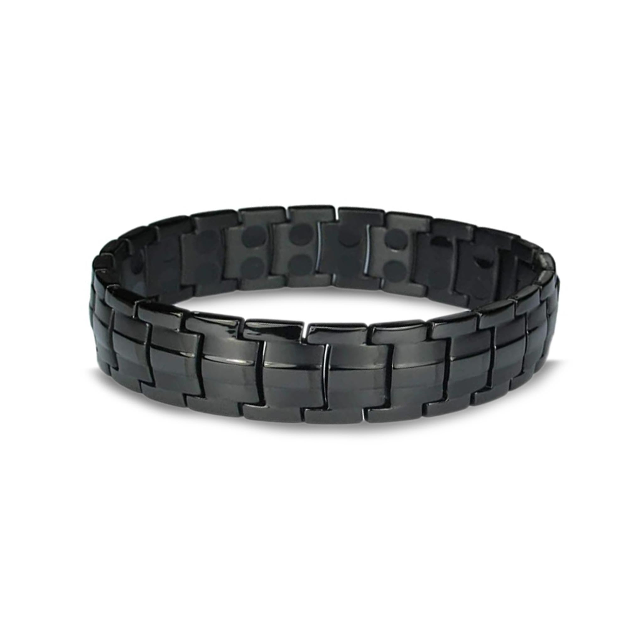 Titanium magnetic bracelet, black titanium bracelet - DEMI+CO - DEMI+CO ...