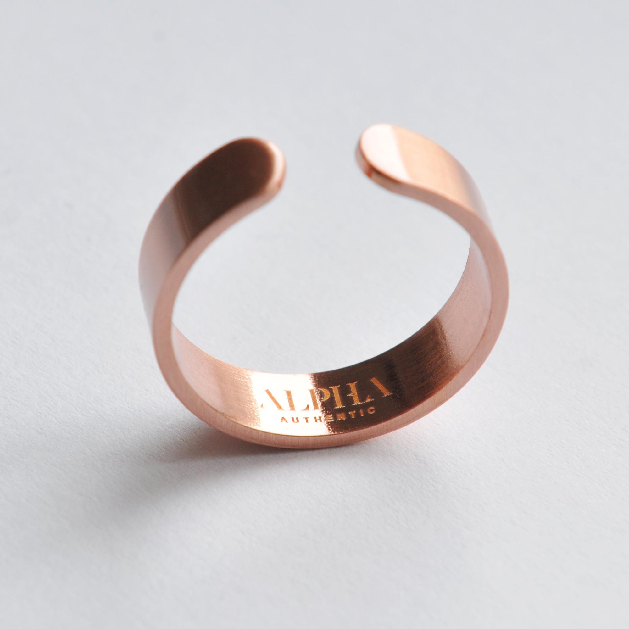 Copper ring, copper magnetic ring, one size - DEMI+CO - DEMI+CO Jewellery