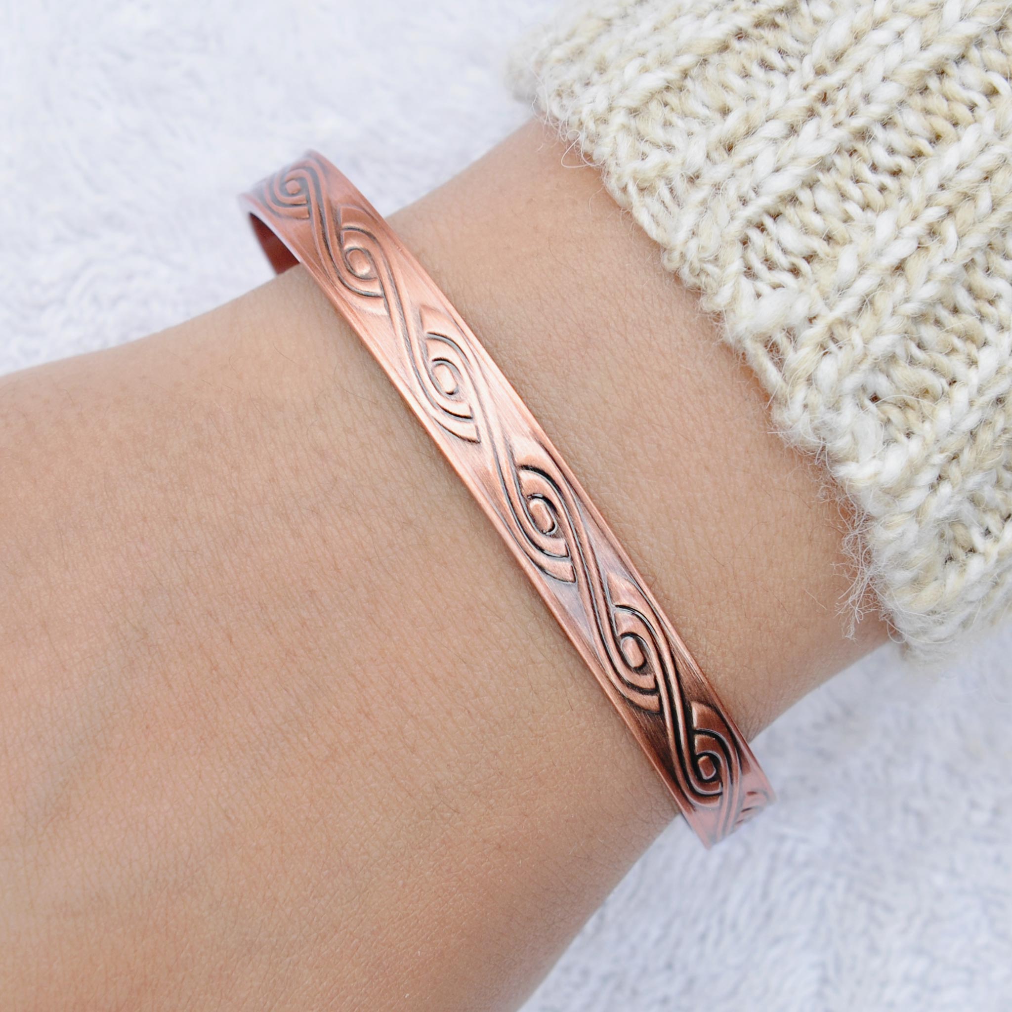 Copper bangles, copper wristband, DEMI+CO - DEMI+CO Jewellery
